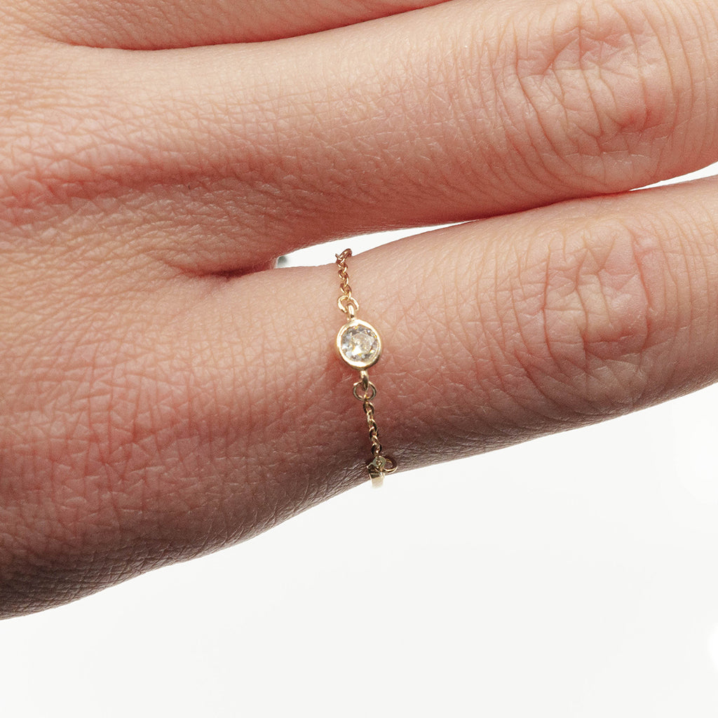 Round Zirconia Ring – Juliet Aurel